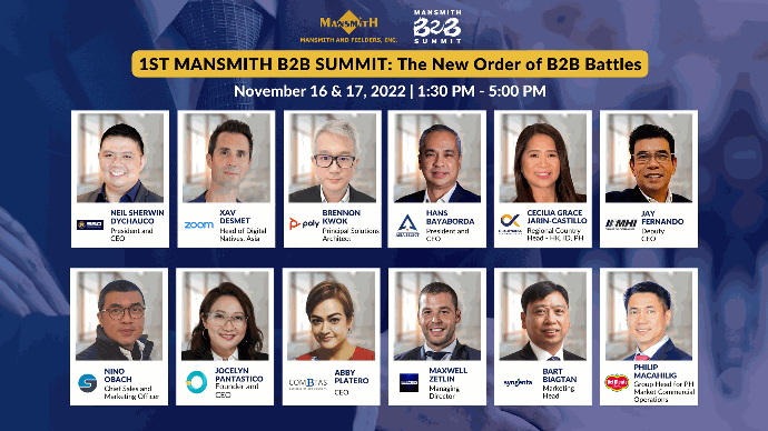 1st Mansmith B2B Summit: The New Order of B2B Battles - Continuum ...